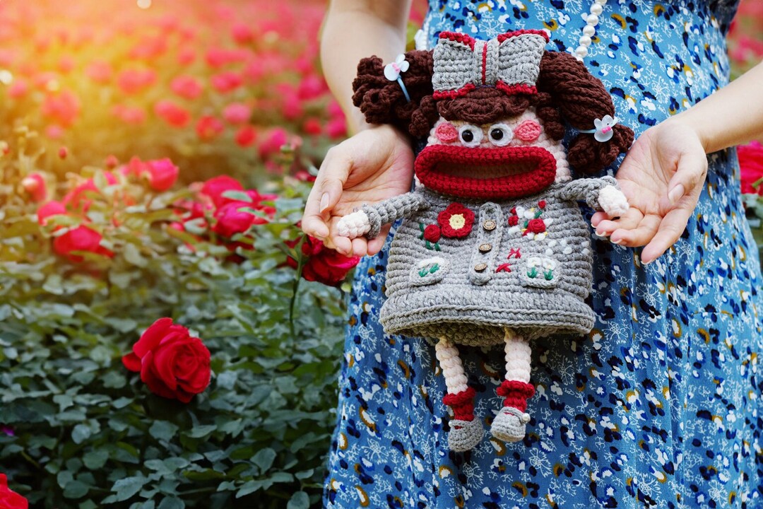 Nanalulu Handmade Crochet Sausage Lips Rosie the Rose Angel! Mobile ...