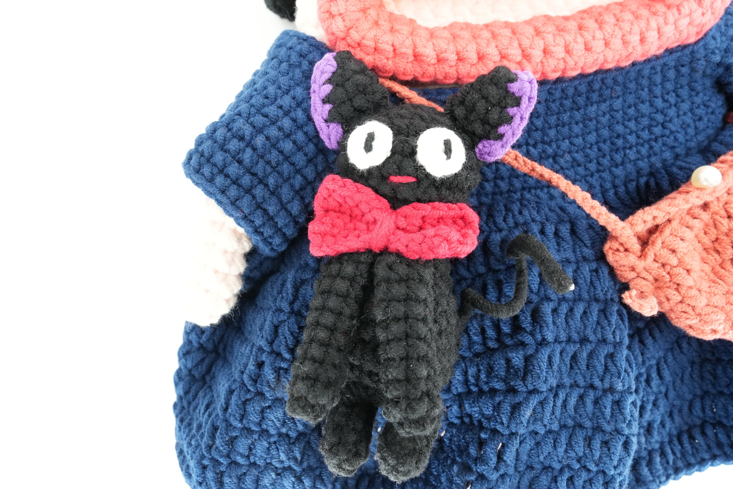 Nanalulu Cute Crochet Handmade Purse kiki Crossbody Purse diamond ...