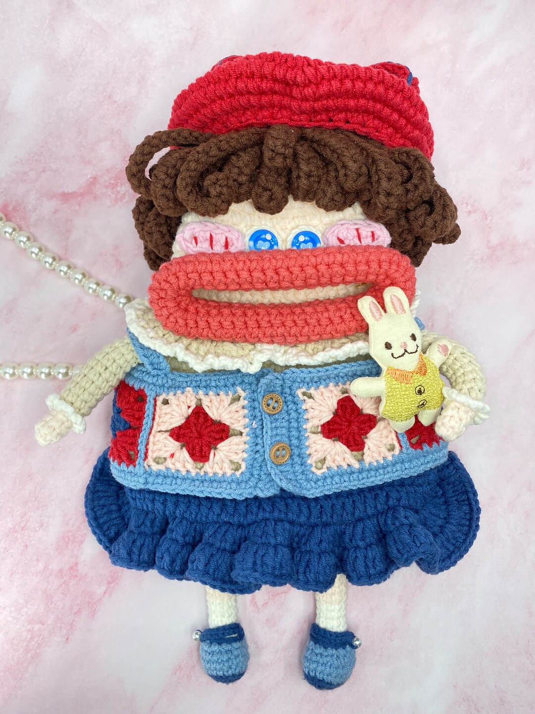 Nanalulu Handmade Crochet Sausage Lips Mobile Phone Baggrandma Grace ...