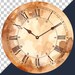 Vintage Brown Wall Clock Clipart: 15 High-quality SVG/PNG Files ...