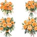 Bouquet Orange Roses Clipart - 15 High Quality SVG and PNG Files ...