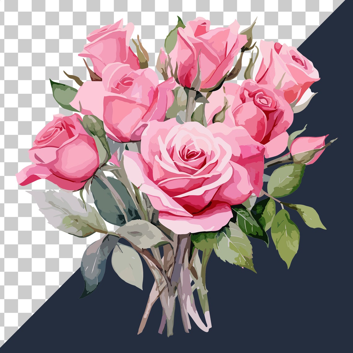 Orange Roses Clipart - 15 High Quality SVG and PNG Files - Transparent ...