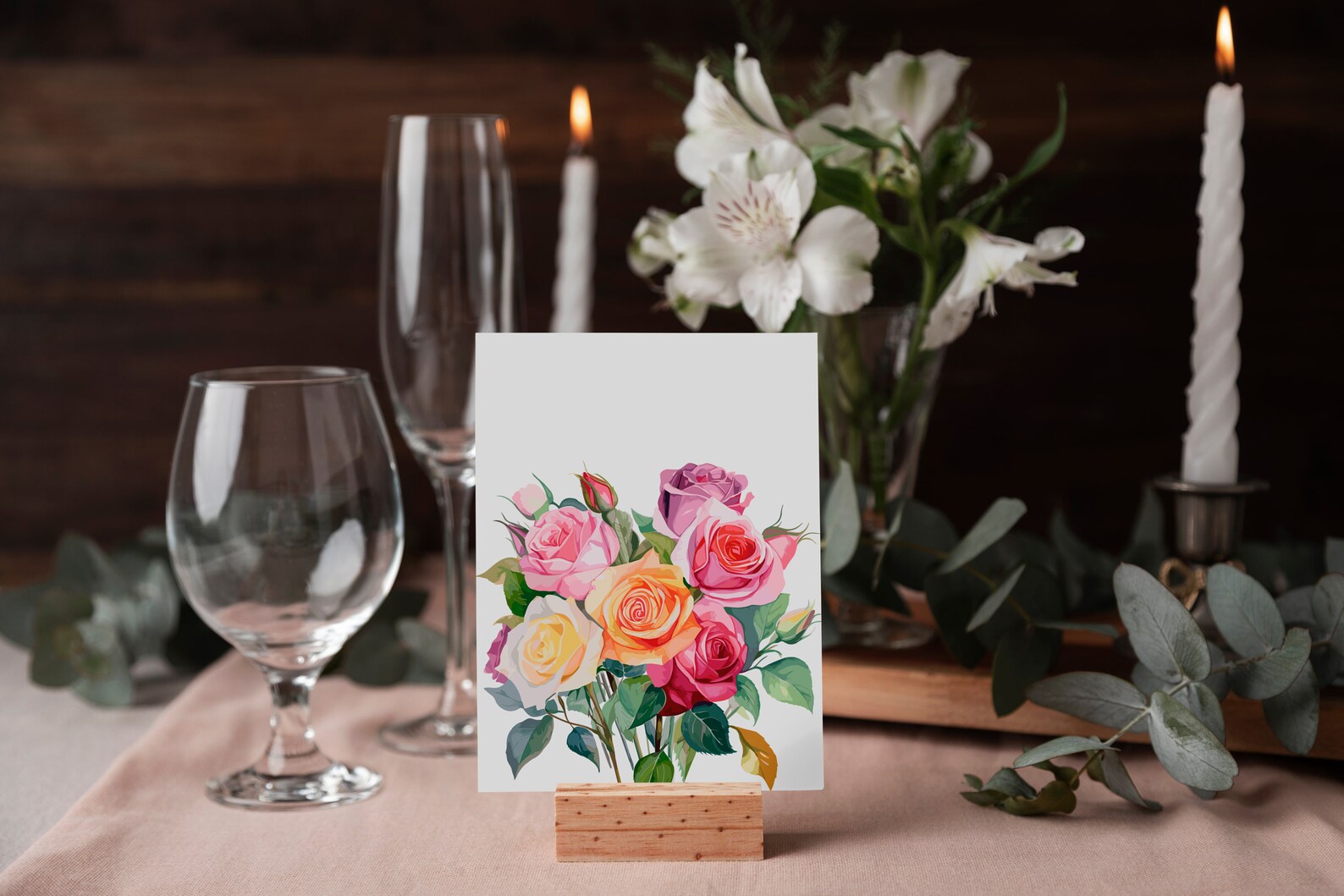 Colorful Roses Clipart - 15 High Quality SVG and PNG Files - Transparent Background - Digital ...