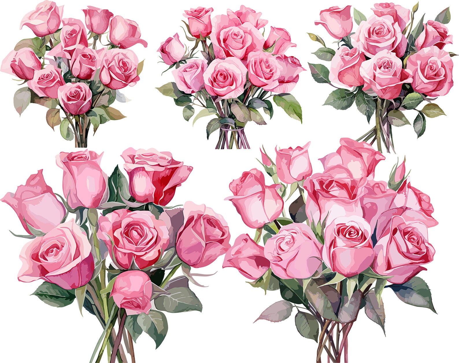 Orange Roses Clipart 15 High Quality SVG and PNG Files Transparent ...