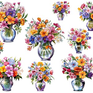 Colorful Vase With Flowers Clipart - 20 High Quality SVG and PNG Files ...