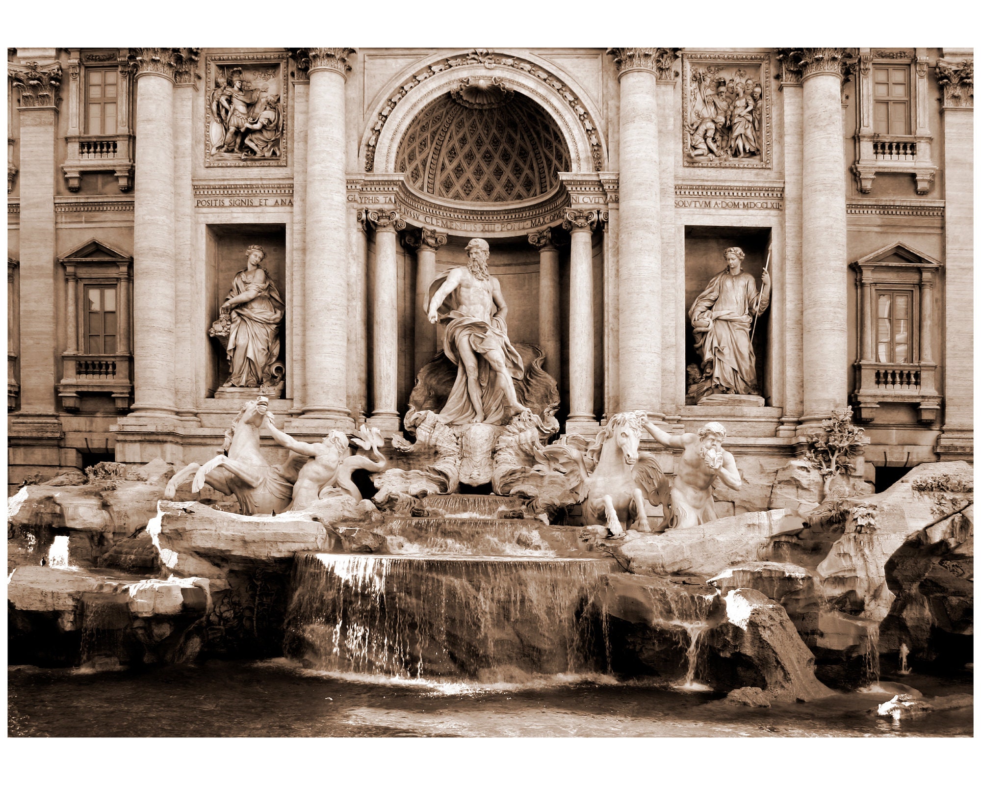 The Trevi Fountain Rome Downloadable Wall Art, Rome Photography,trevi ...