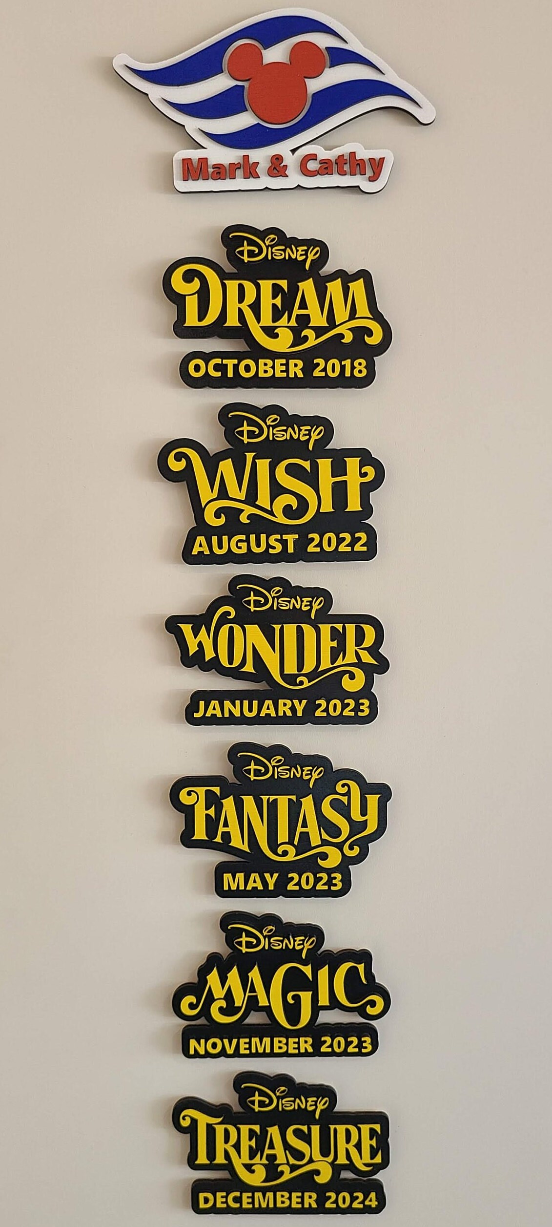 Disney Cruise Ship Magnets Personalized Stateroom Door - Etsy