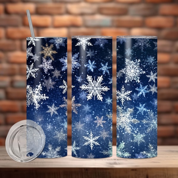 Snowflake Tumbler - Etsy