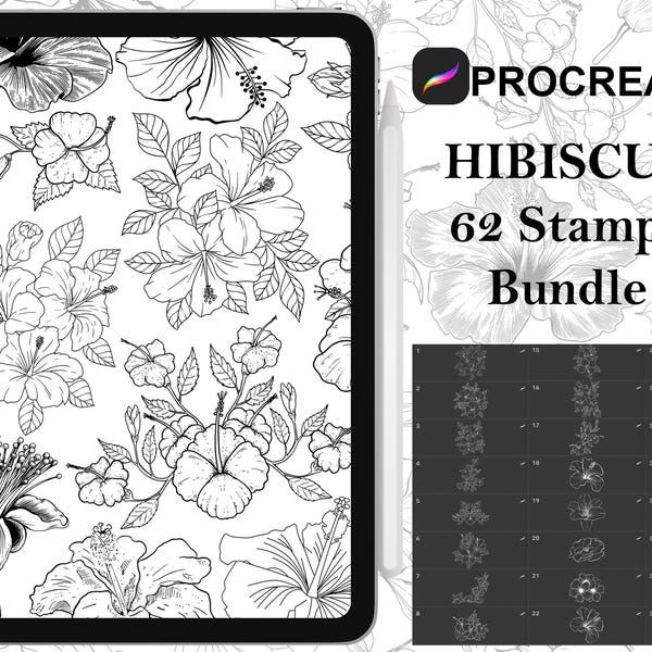 Watercolor Hibiscus - Etsy