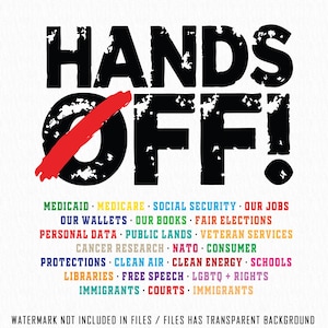 Hands off SVG, Hands off Protest Eps, Medicare, & Public Protection ...