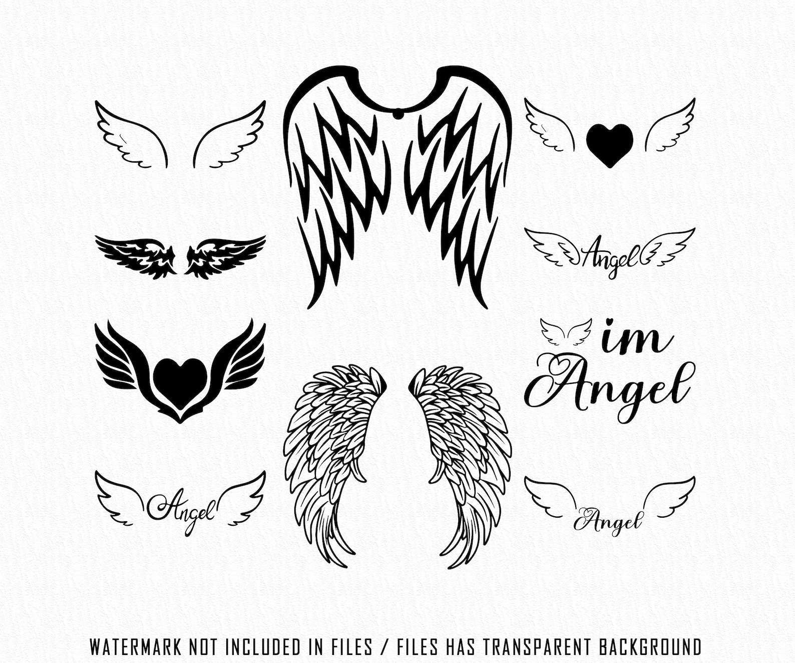 Angel Wings Svg,angel Svg, Wings Svg, Angel Wings Png, Angel Wings Svg ...