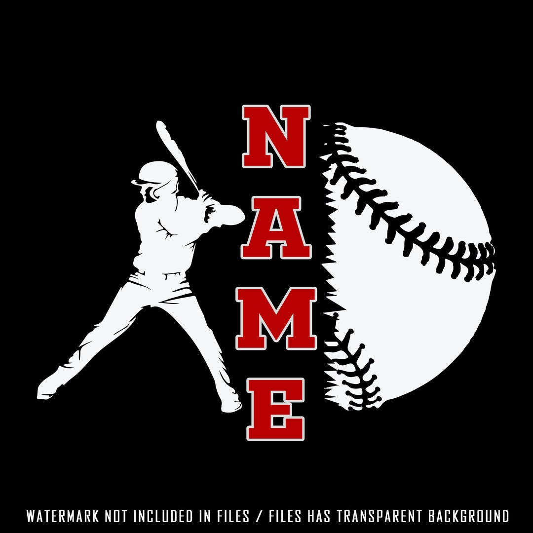 Name Baseball Svg, Baseball Svg Custom, Custom Baseball Png, Baseball ...