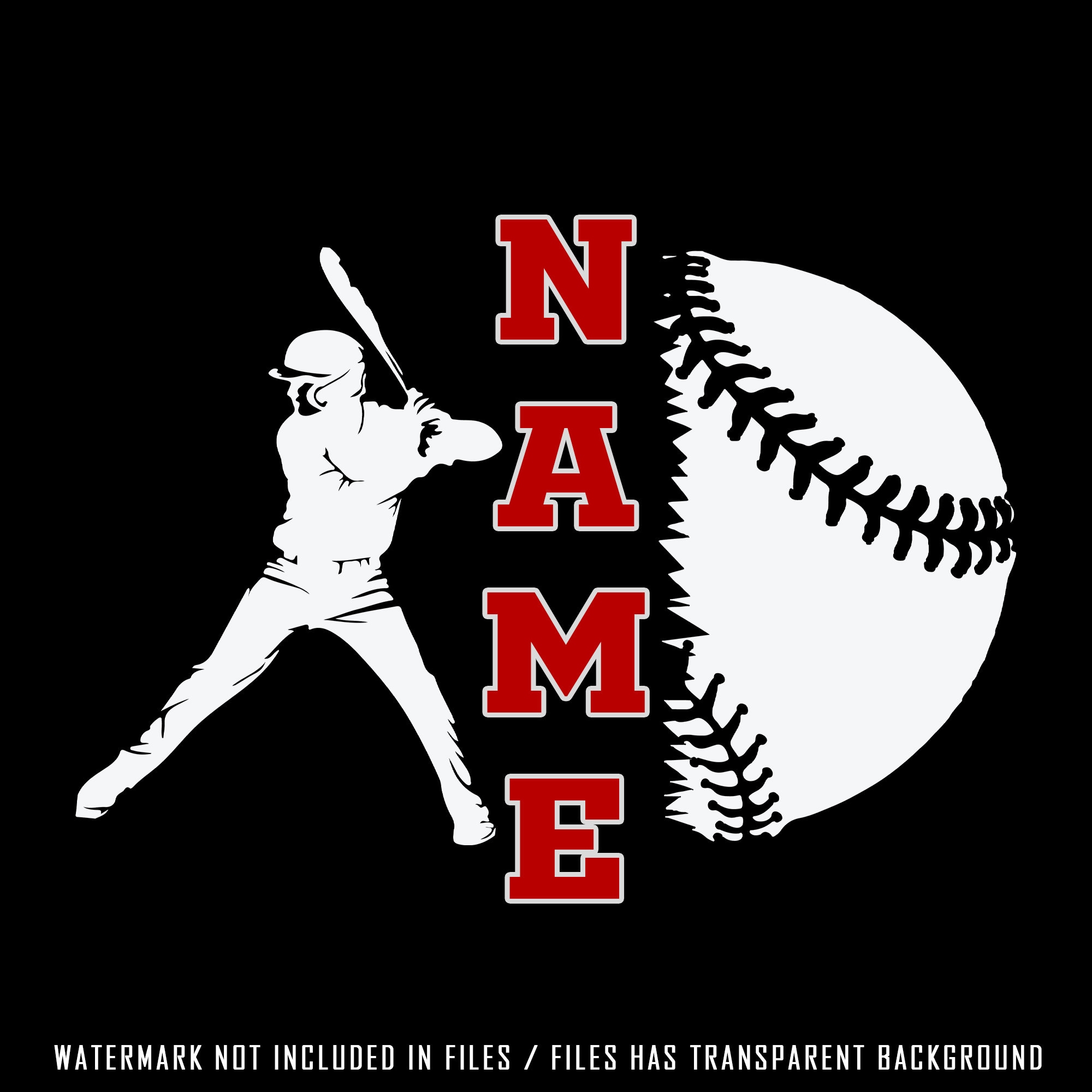 Name Baseball Svg, Baseball Svg Custom, Custom Baseball Png, Baseball ...