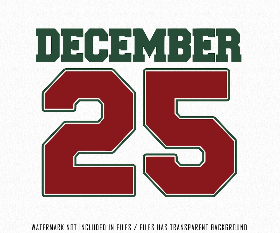 December 25 Png Svg DTF, Christmas Png, Distressed December 25 PNG ...
