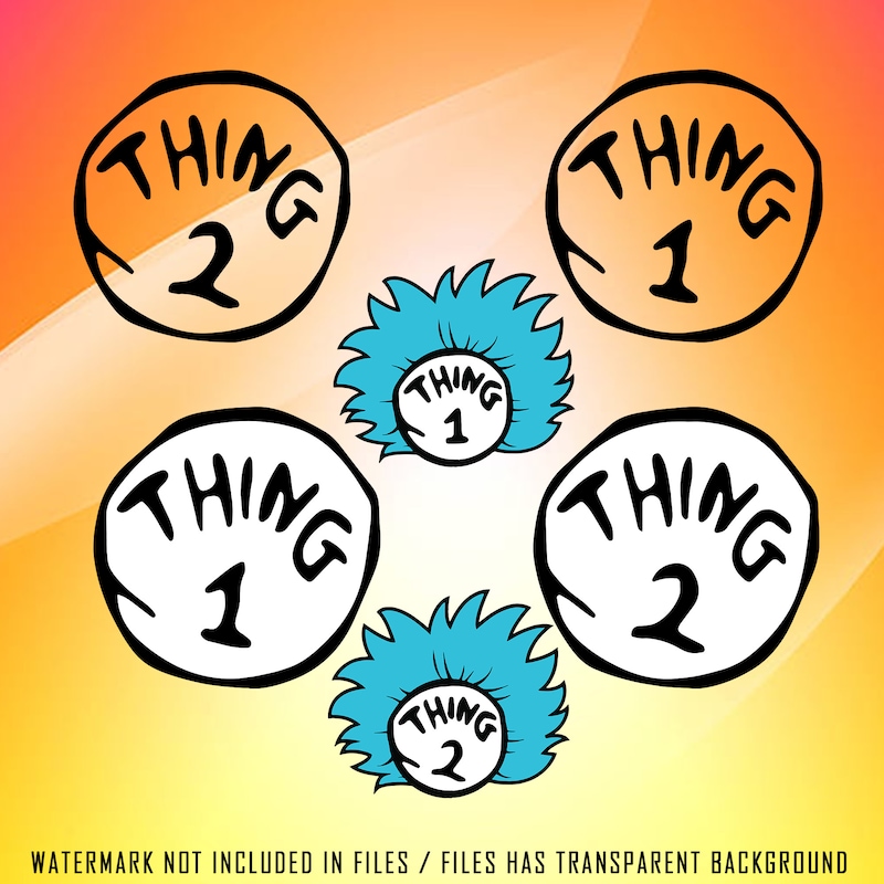 Thing 1 Thing 2 Twin - Etsy