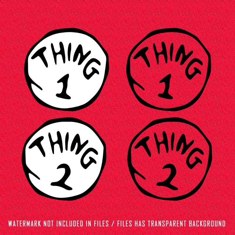 Thing 1 Thing 2 - Etsy