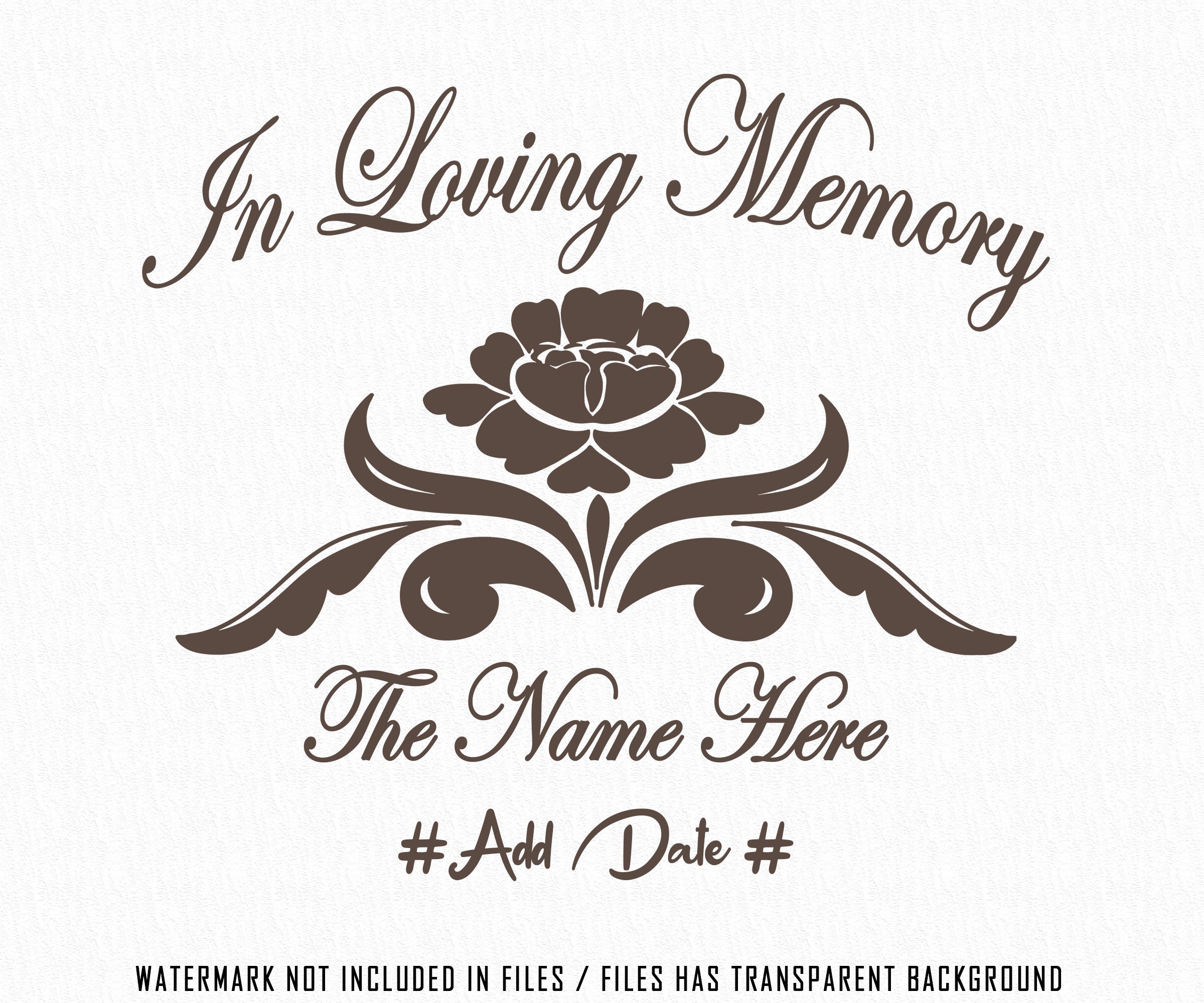 In Loving Memory of Svg, in Memory Svg Png, for Ever in Our Hearts in ...