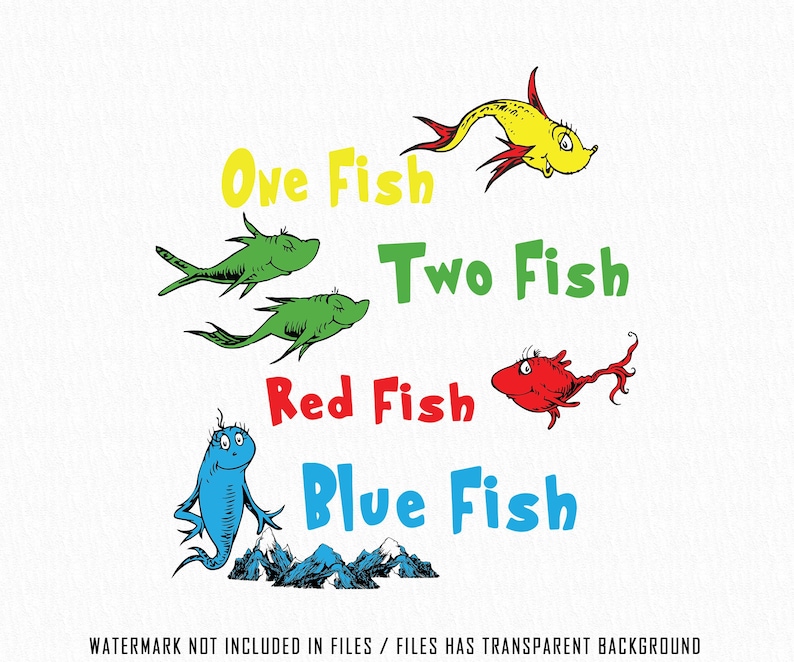 One Fish Two Fish Svg, Fishs Svg, Teacher Life Svg, Read Across America ...