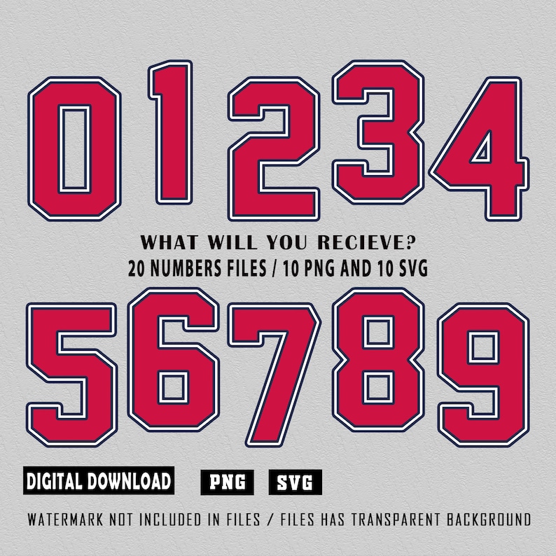 Baseball Numbers Png,baseball Alphabet Letters PNG Bundle, Baseball ...