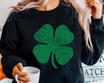 4 Leaf Clover Distressed, Clover Svg, Lucky Clover SVG File for Cricut ...