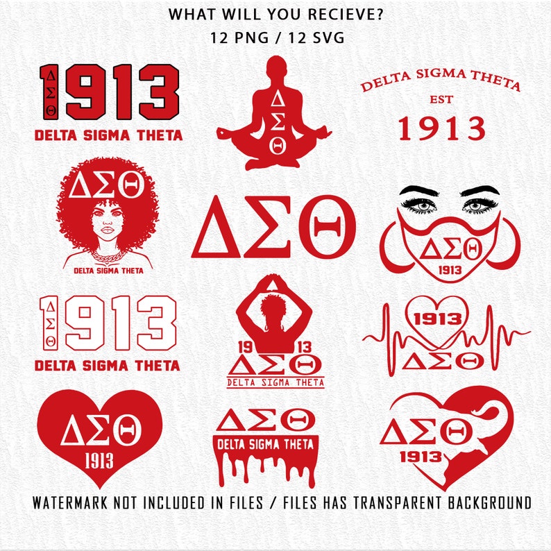 Delta Sigma Theta Svg Png 1913 Hand Sign Cut File Delta - Etsy Australia