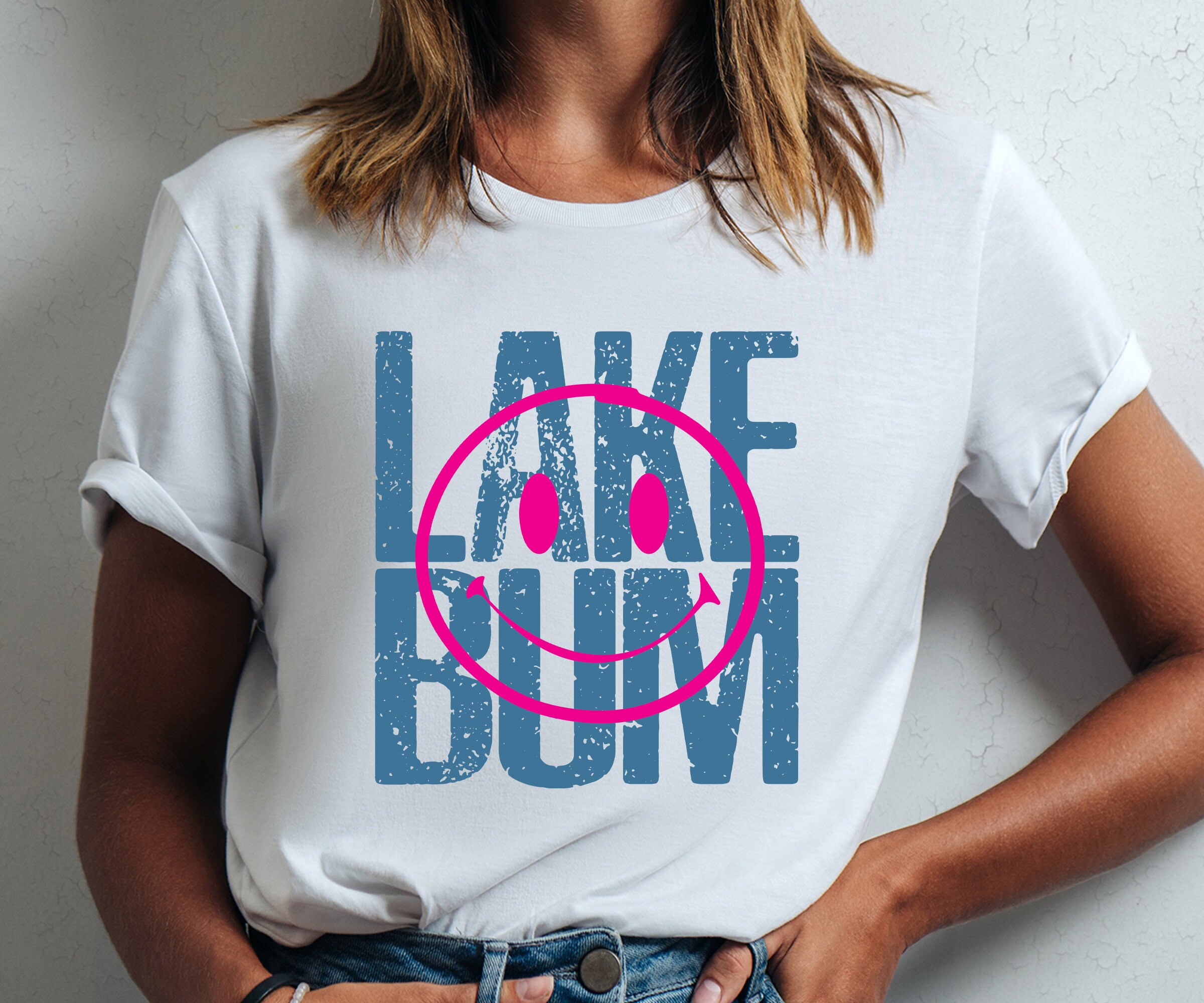 Lake Bum Svg, Smile Lake Bum PNG, Distressed Smiley Lake Bum Svg Png - Etsy