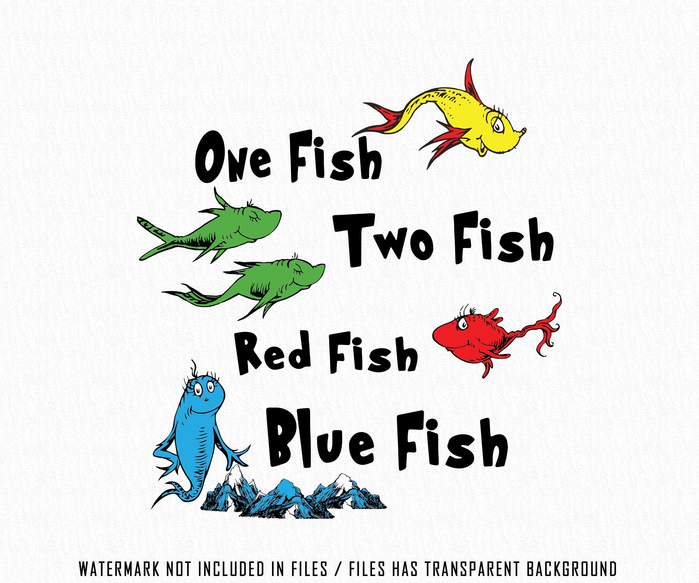 Dibujos Para Colorear Del Dr. Seuss: Un Pez, Dos Peces El Gato En El