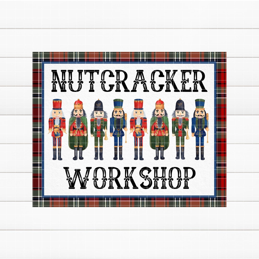Nutcracker Christmas Sign, Wreath Attachment, Sign for Wreath ...