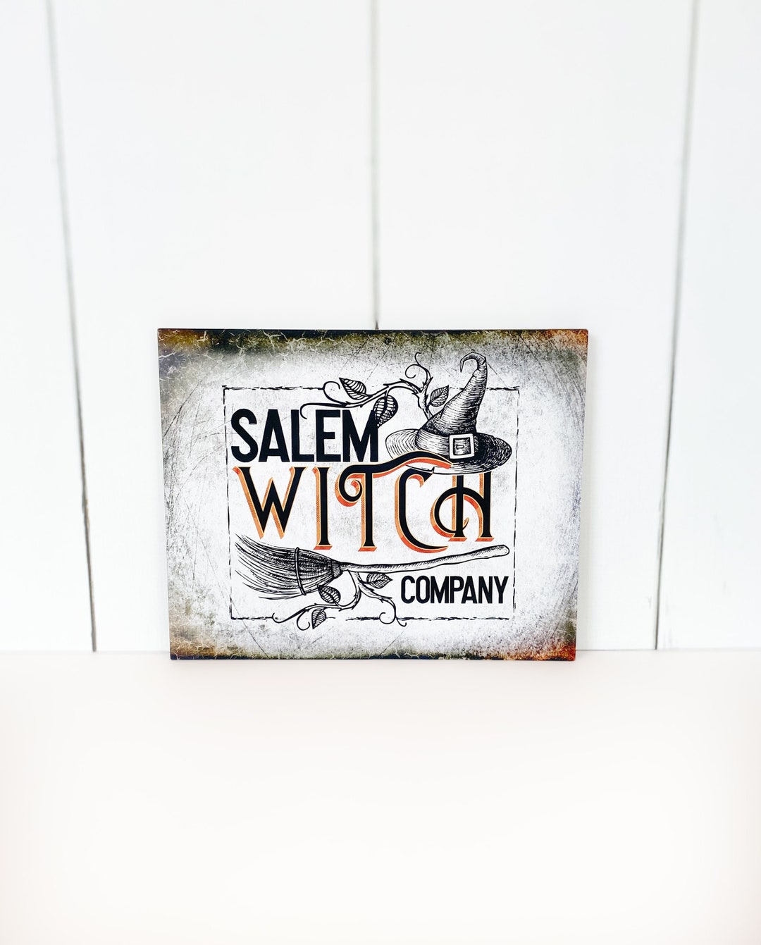 Salem Witch Company Sign for Wreath Wood Sign Halloween - Etsy