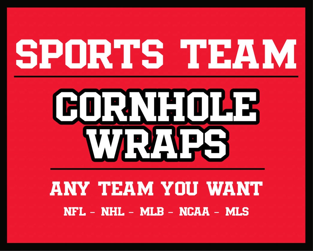 Cornhole Wraps/sports Teams/2 WRAPS/FULL SET - Etsy