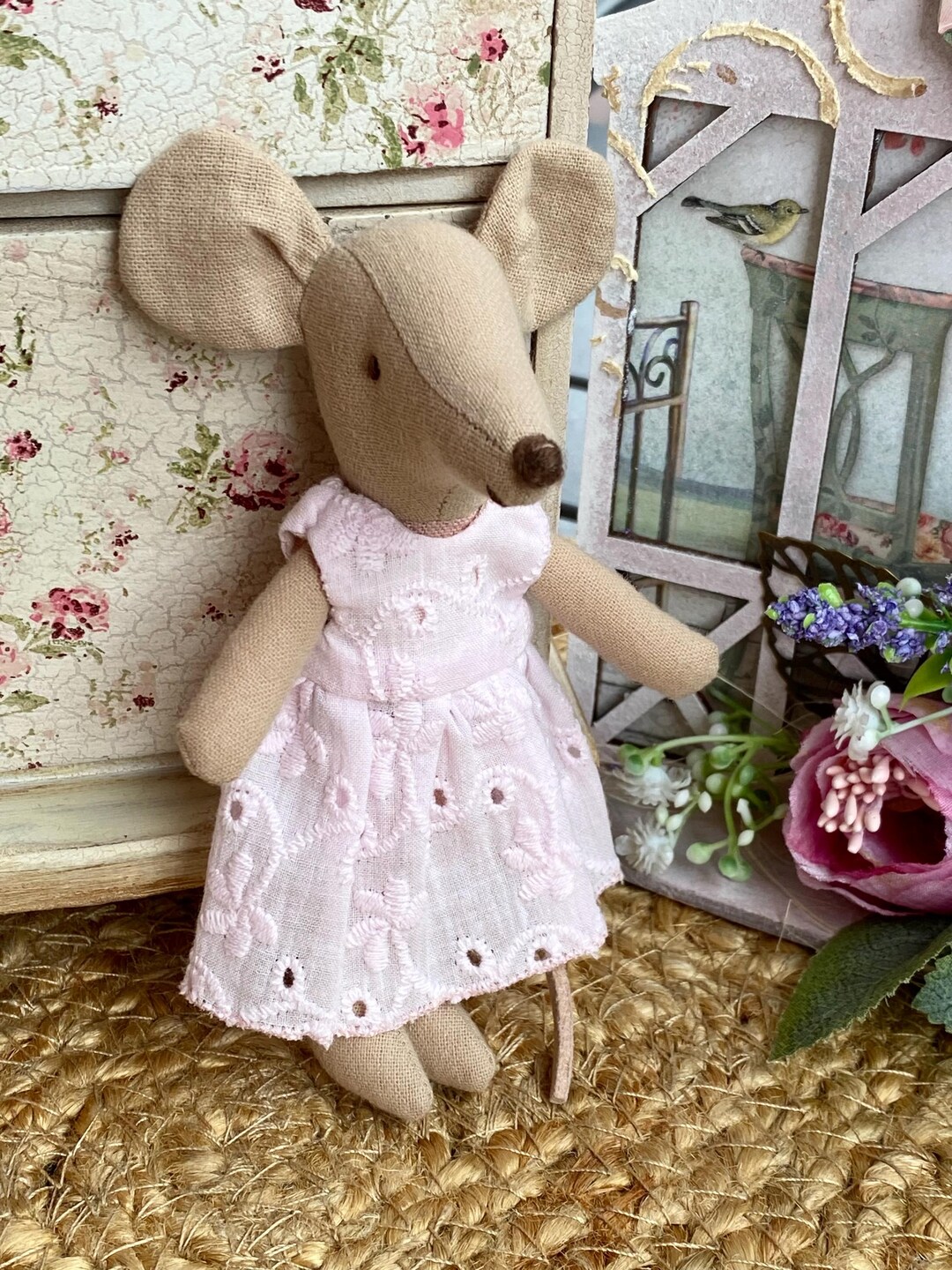 Cotton Lace Dress for Mouse 12 Cm ( 5 In) Mouse 5 in Clothes Mice - Etsy