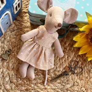 Cotton Dress With Stars for Mouse 12 Cm ( 5 In) Mouse 5 in Clothes Mice ...