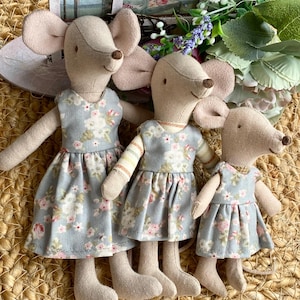 Cotton Flower Dress for Mouse - Etsy