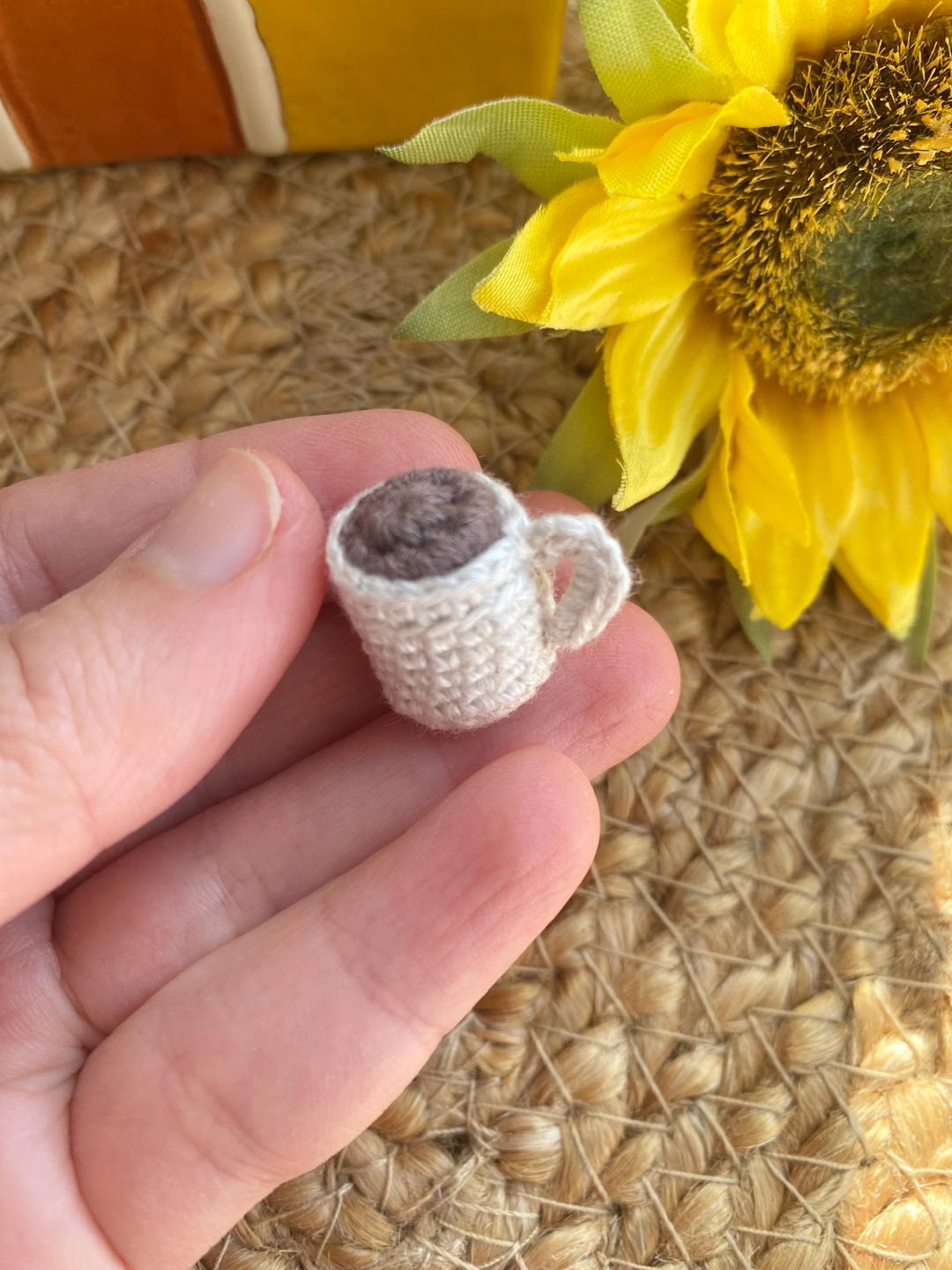Miniature Knitted Coffee Cup - Etsy