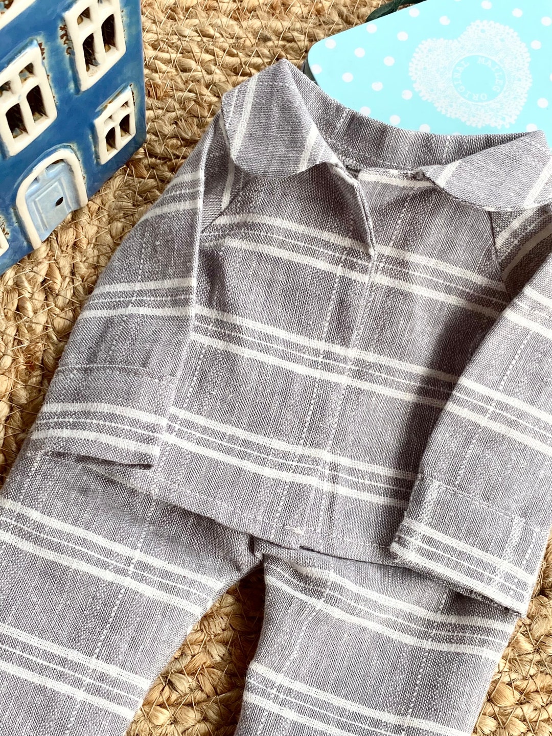 Gray Cotton Pajamas for Maxi Mouse 50 Cm ( 20 in ) - Etsy