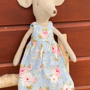 Floral Cotton Dress for Mouse and Bunny - Etsy