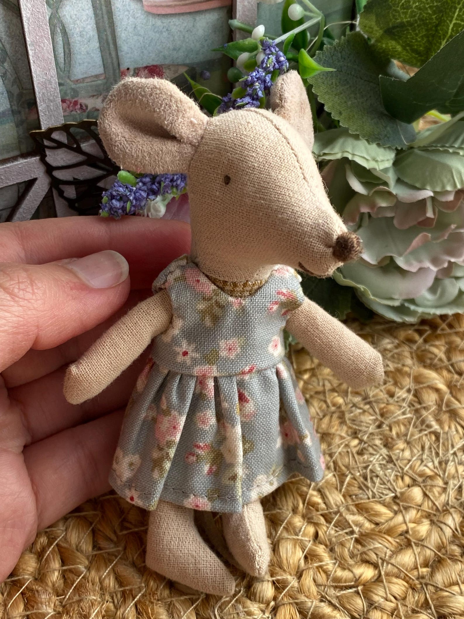 Cotton Flower Dress for Mouse - Etsy
