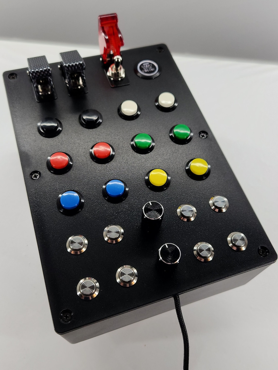 Reaperware 30-pro USB Button Box for PC Sim Racing and Flight Sims - Etsy