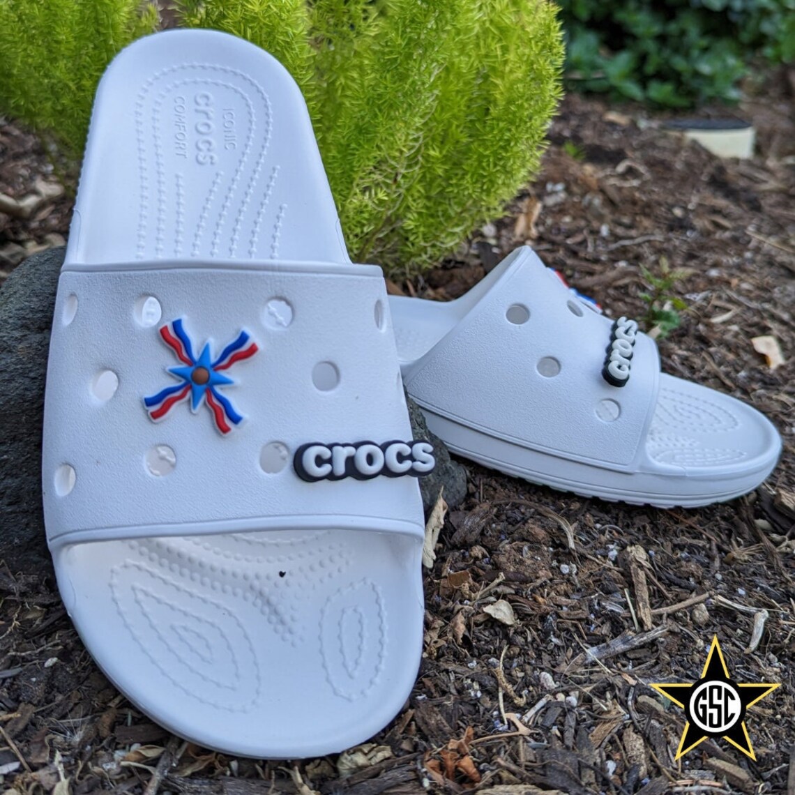 Assyrian Flag Croc Charm - Etsy