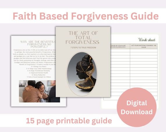 Christian Forgiveness Worksheets