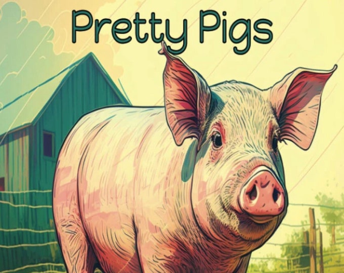 Pretty Pigs: A Coloring Book for Pig Lovers - Etsy