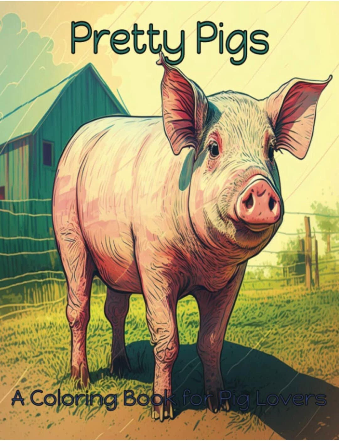 Pretty Pigs: A Coloring Book for Pig Lovers - Etsy