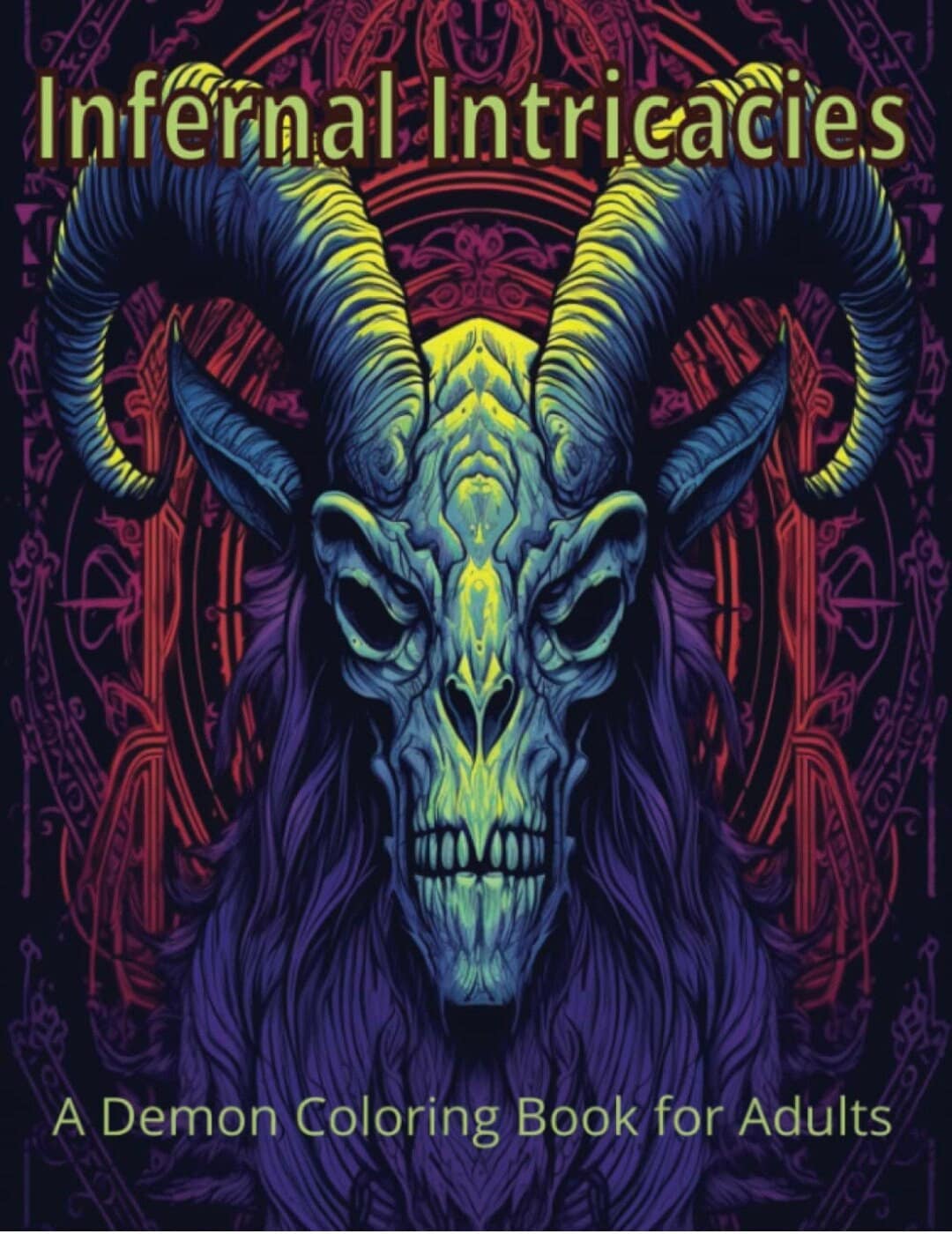 Infernal Intricacies: A Demon Coloring Book for Adults - Etsy
