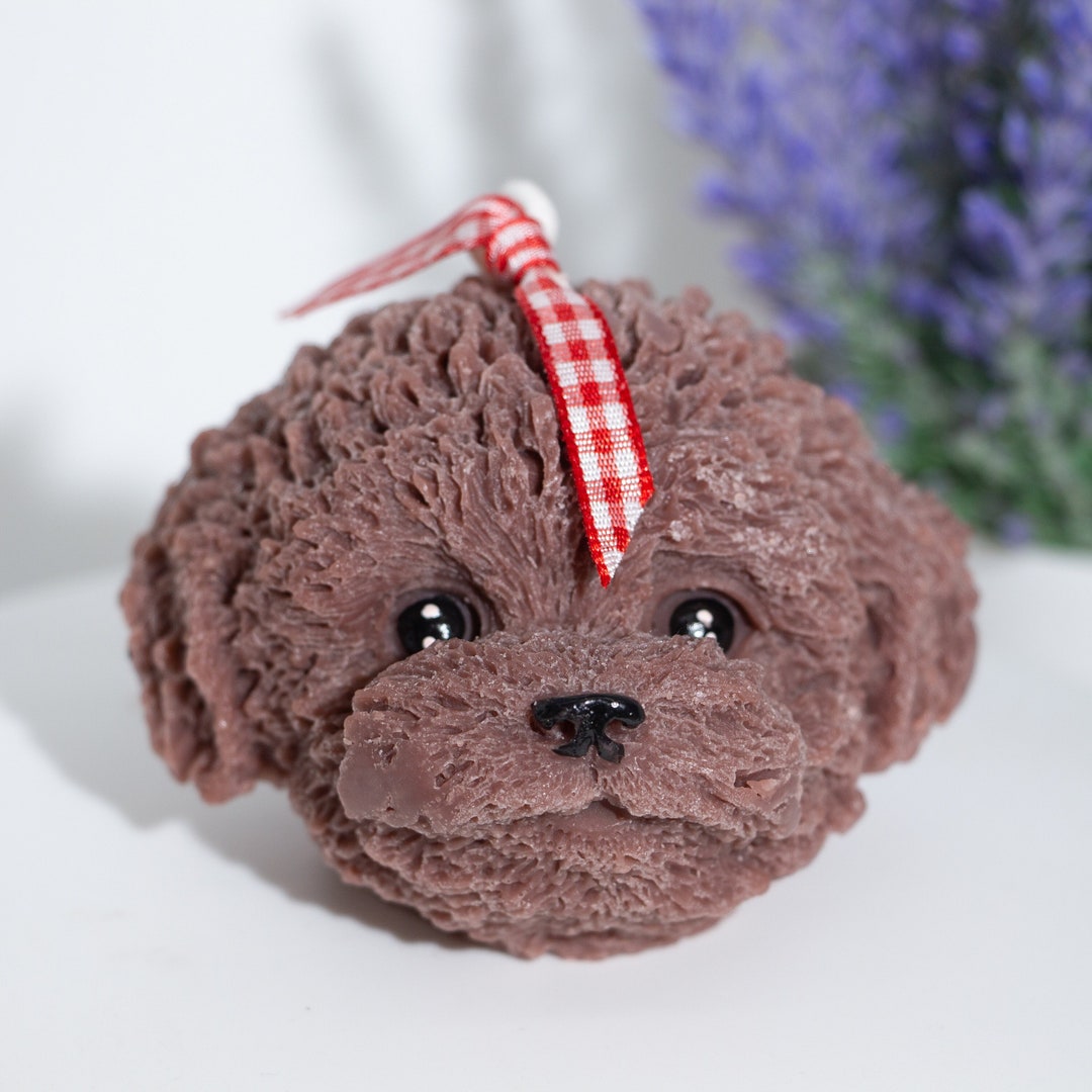 Teddy Head Candles, Teddy Dog Candles, Dog Shape Candles, Candles for ...