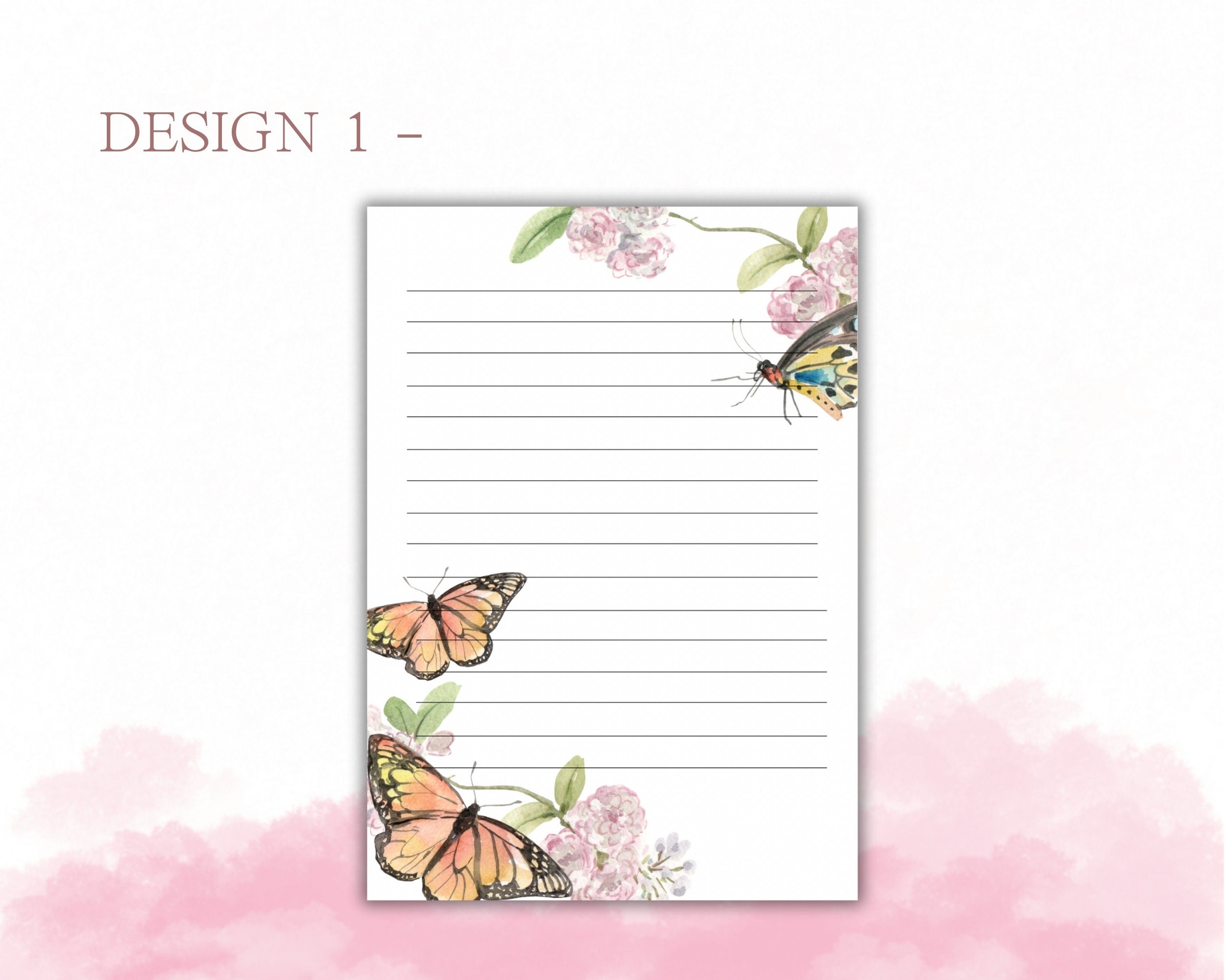 Minimal Printable Stationary Printable Stationary Paper Writing Paper ...