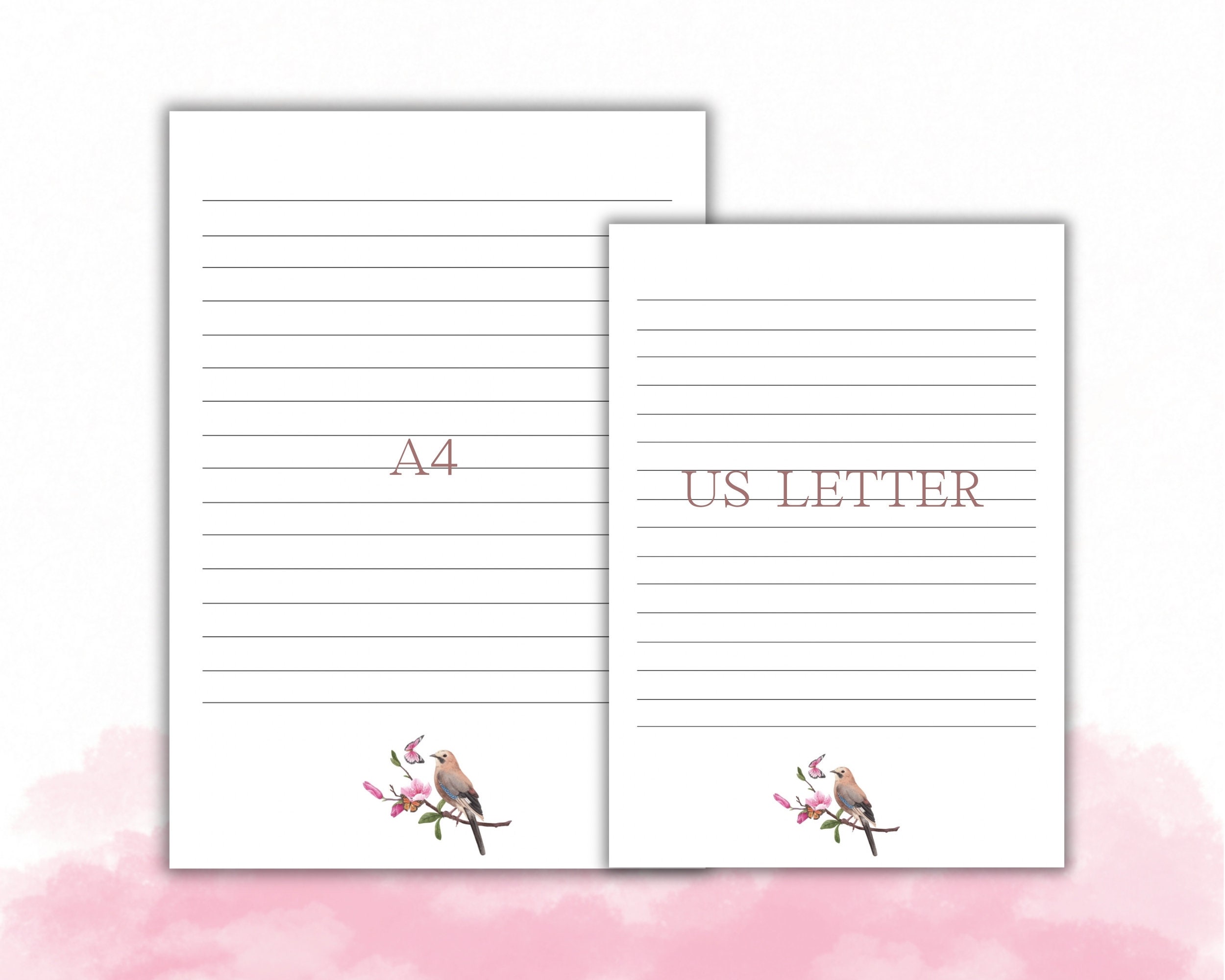 Minimal Printable Stationary Printable Stationary Paper Writing Paper ...