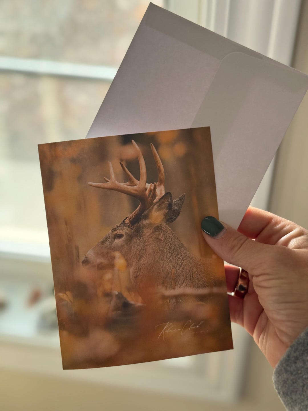 Handmade Note Card / Deer Note Cards / Whitetail /affordable Note Cards ...