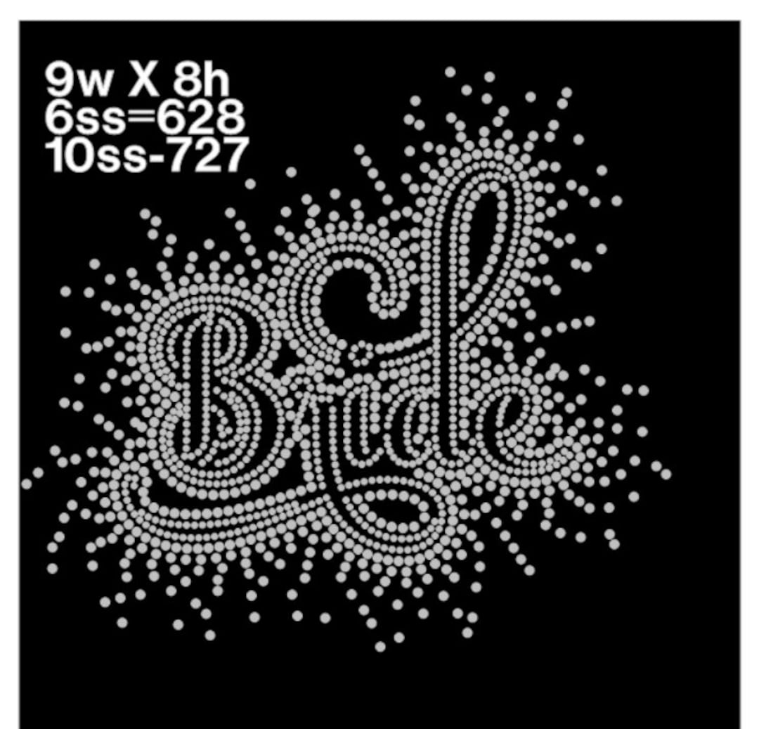 Bride Scattered Rhinestone SVG Download, Rhinestone Svg File, Digital ...