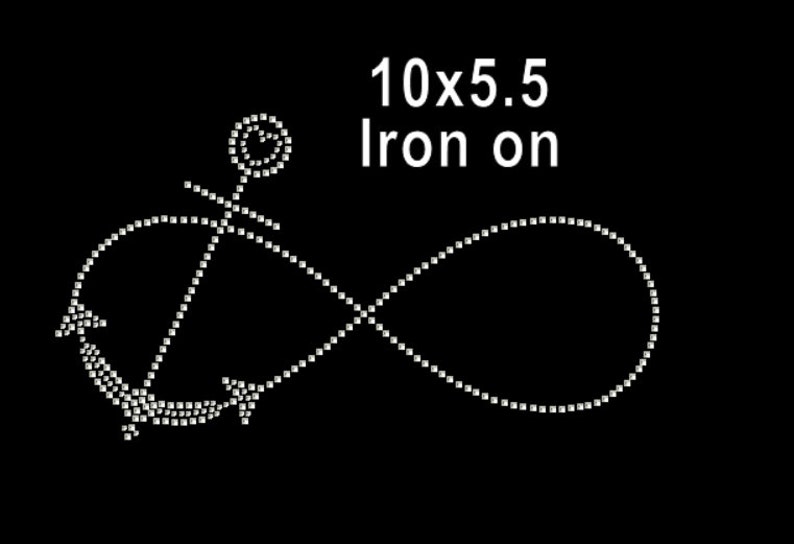 Anchor Infinity SVG Download, Anchor Rhinestone Svg File, Infinity Svg ...