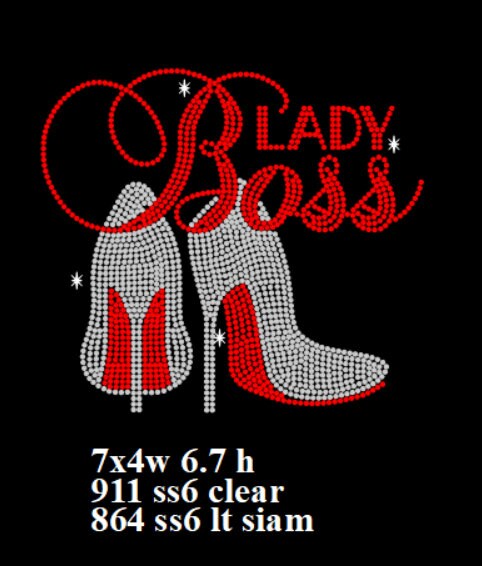 Lady Boss SVG Download, Rhinestone Svg File, Digital File, High Heals ...